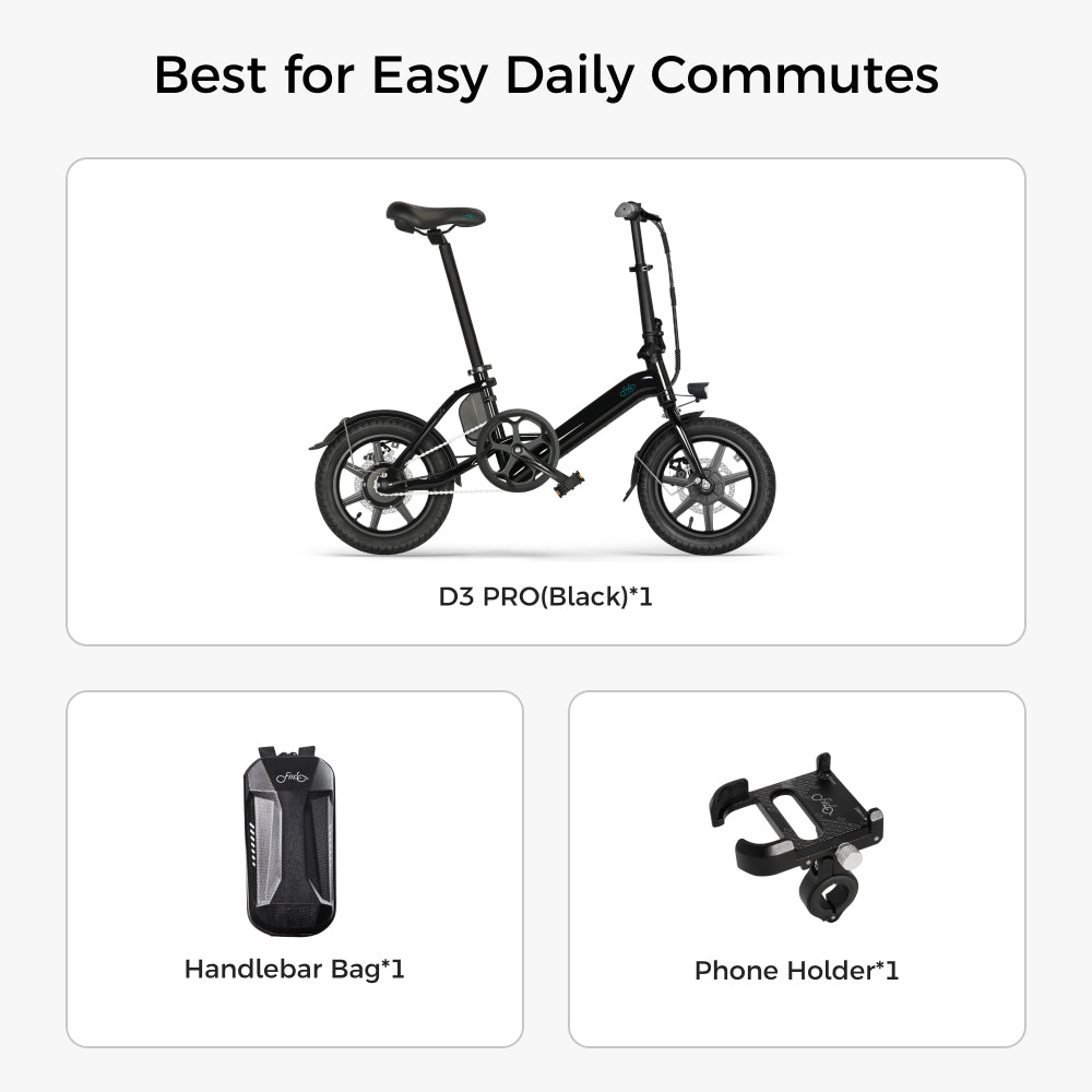 Fiido D3 Pro - Mini Folding Ebike